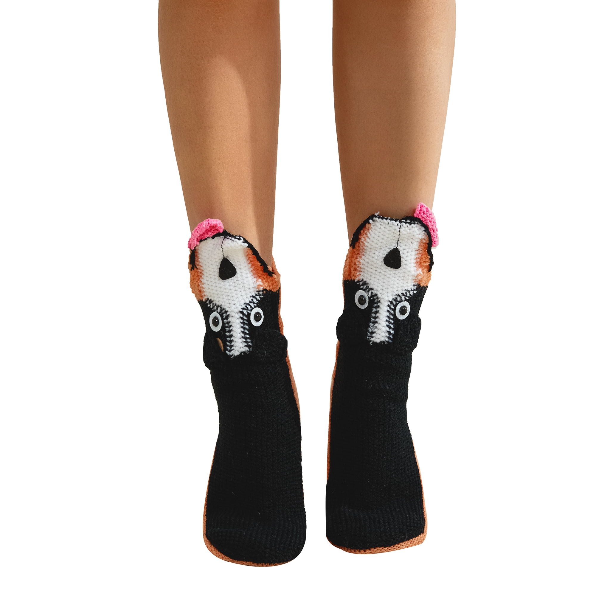 KOMOO Funny Animal Socks for Adult Child Knit Novelty Floor Socks ...
