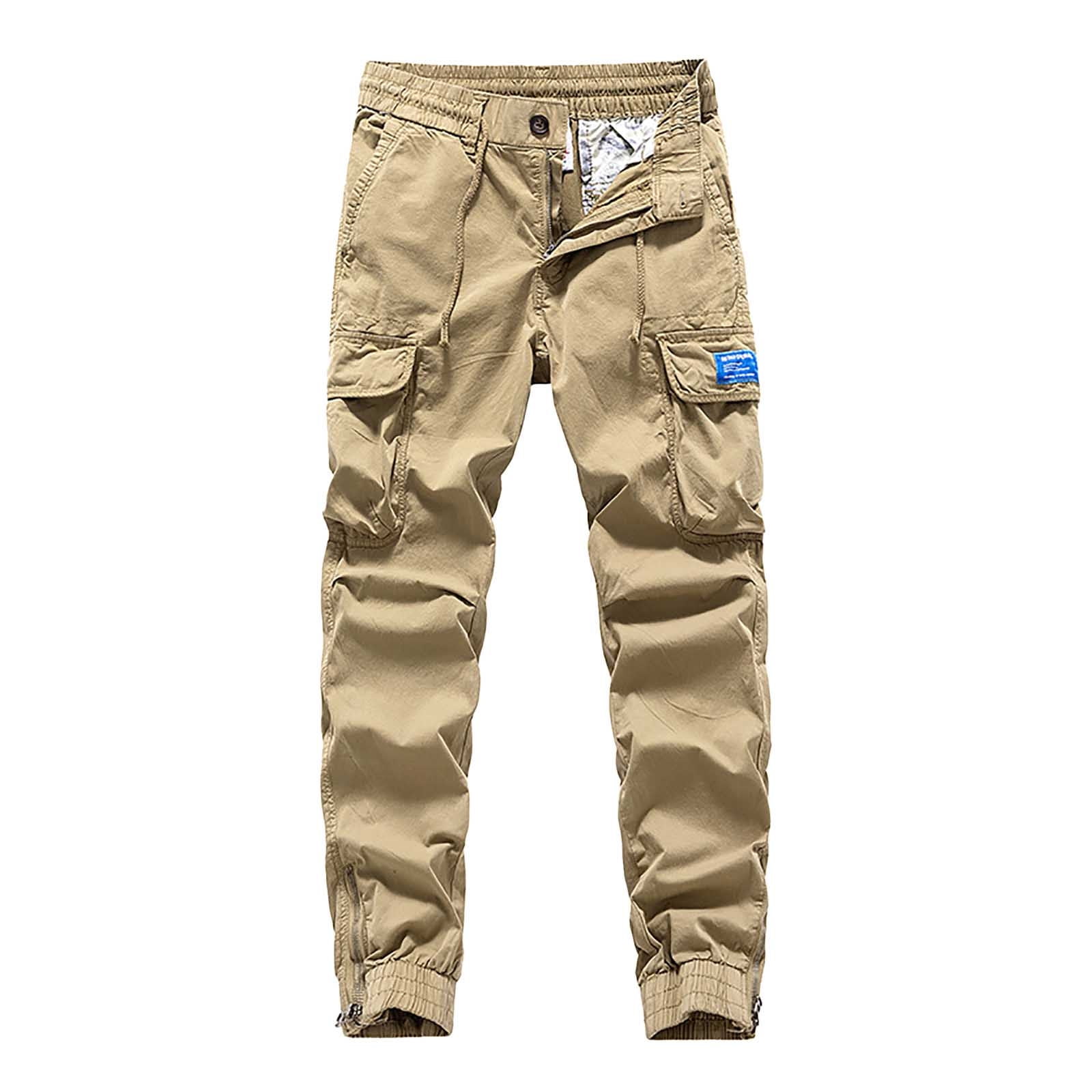 KONDYS Fall And Winter New Men's Trend Work Pants Wide Version Of Pants ...