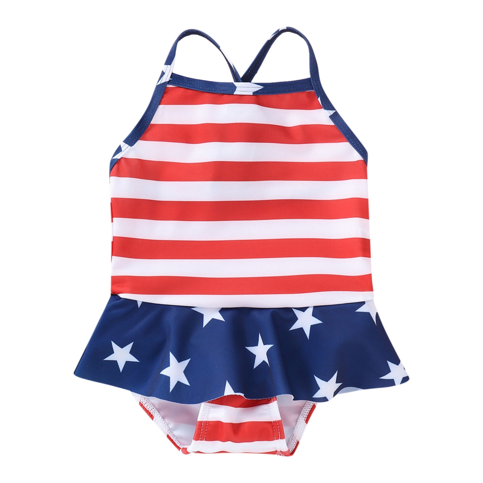 KONDYS Girls Swimsiut One Piece Bathing Suit Sleeveless Stripe Dinosaur ...