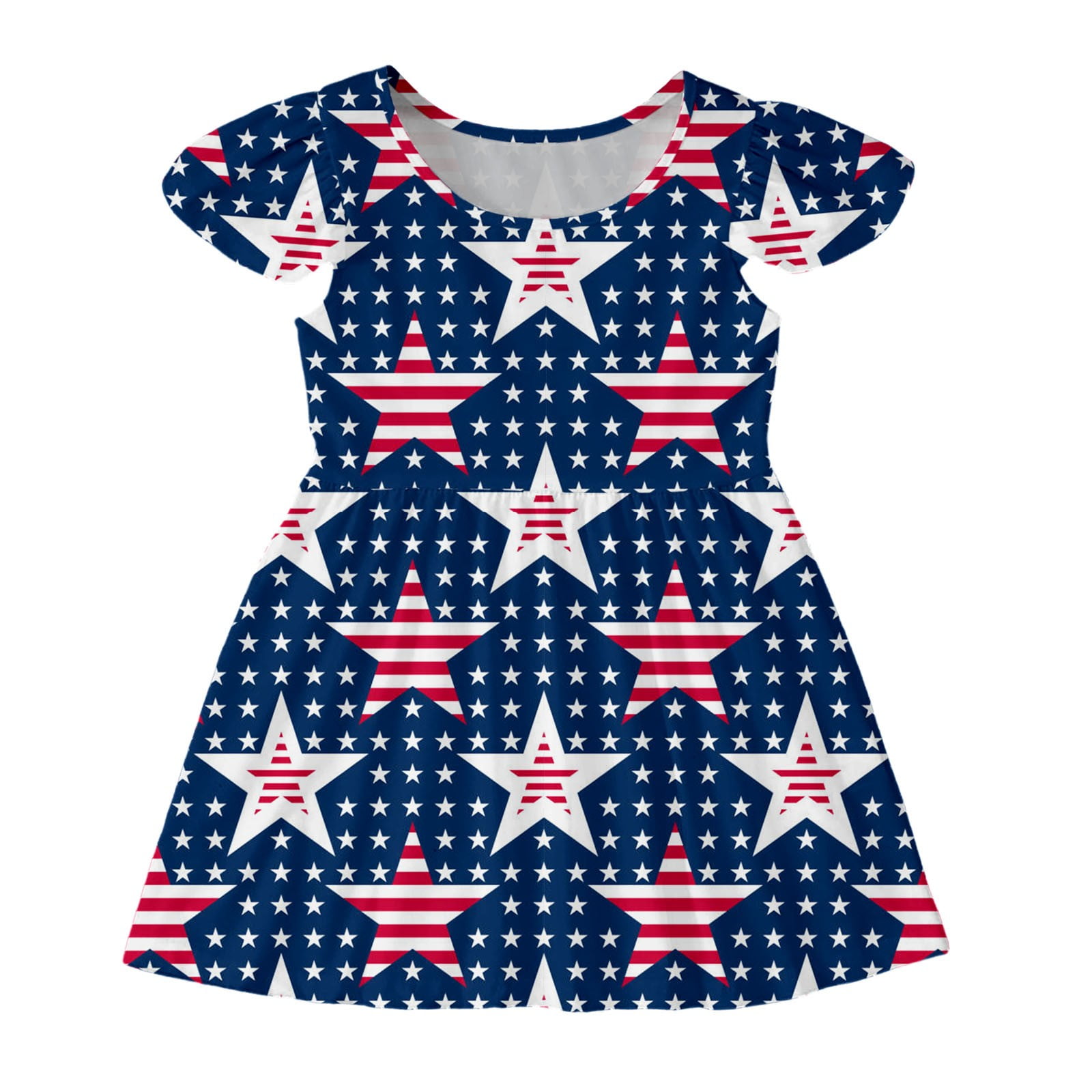 KONDYS Independence Day Independence Day Flag Dresses For Girls Toddler ...