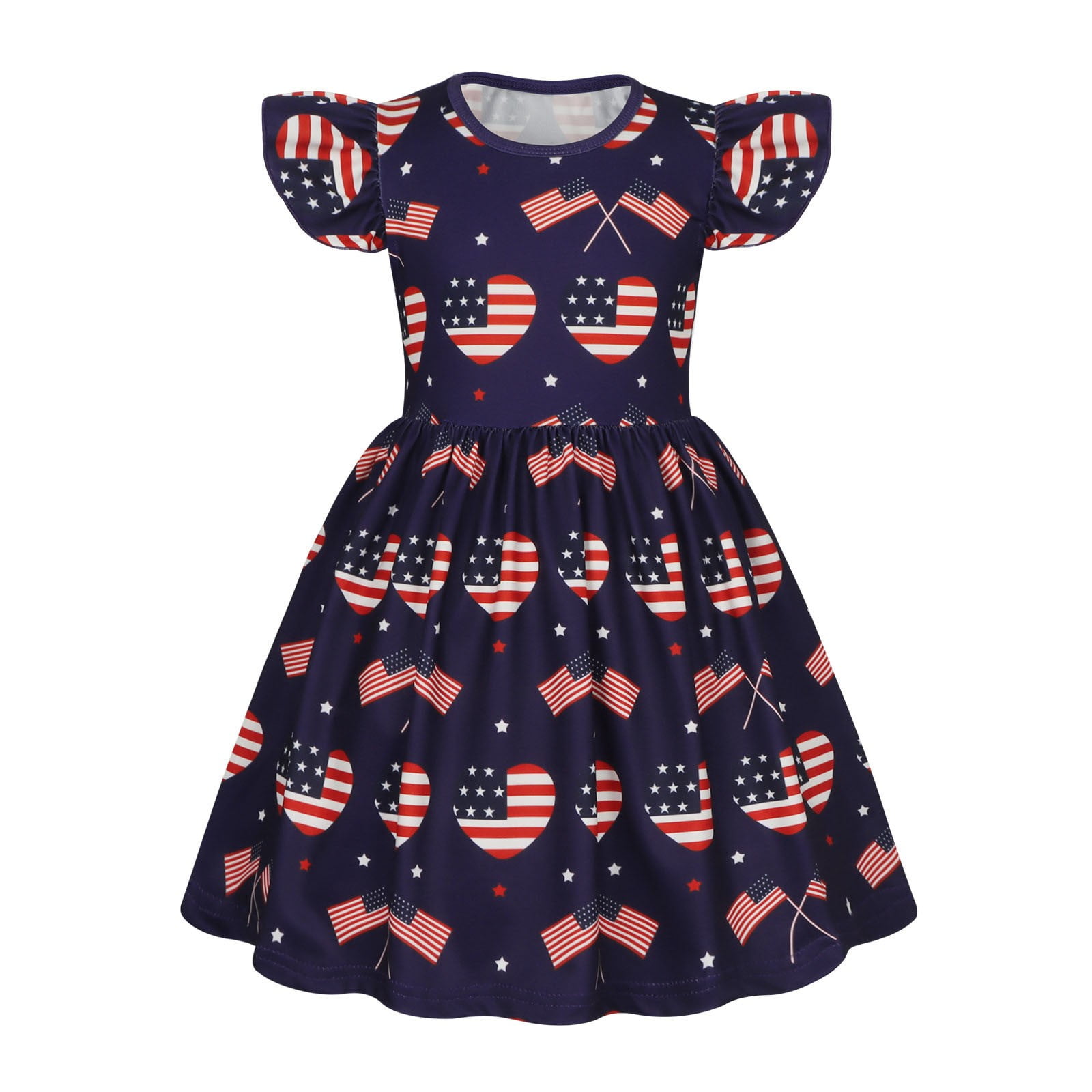 KONDYS Independence Day Independence Day Flag Dresses For Girls Toddler ...