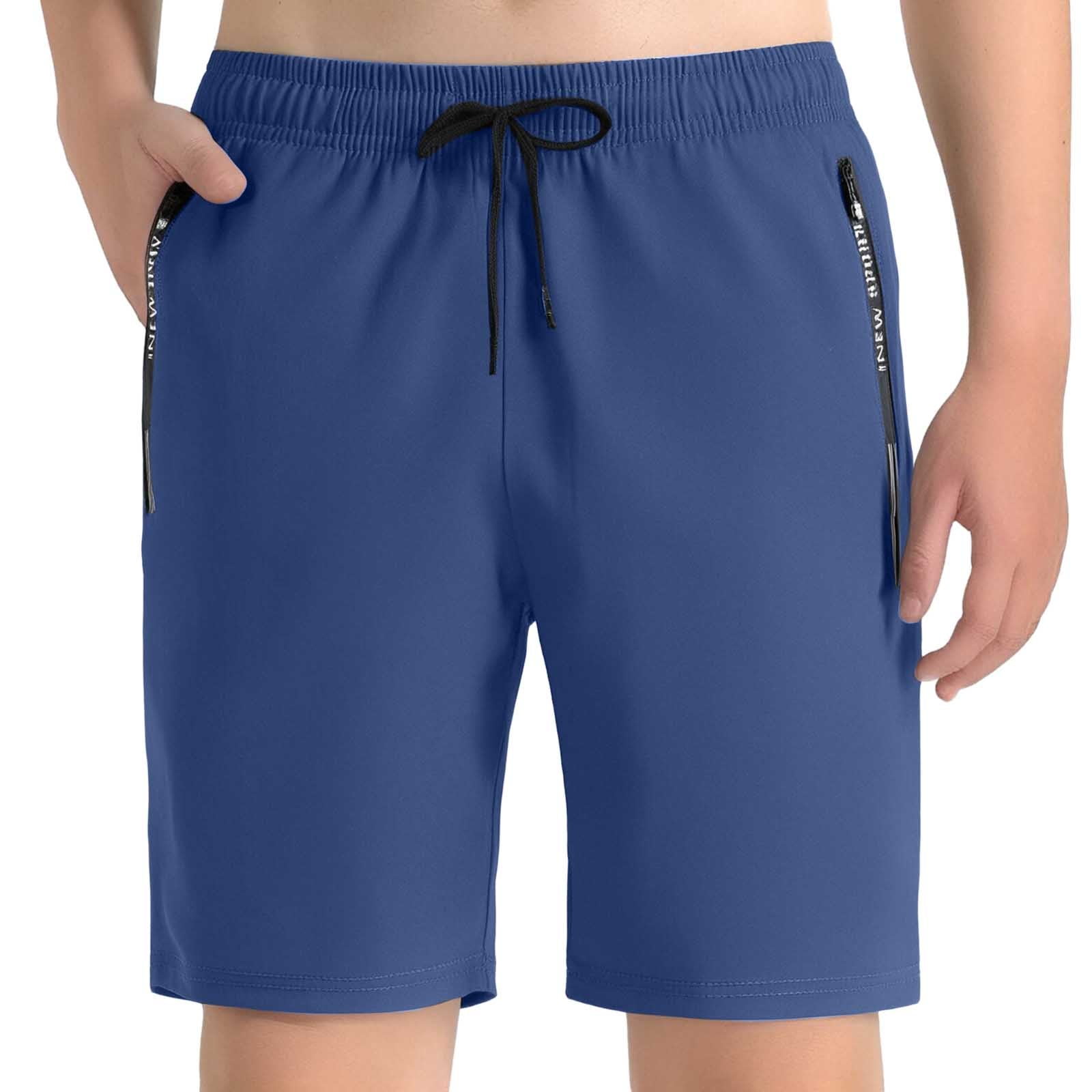 KONDYS Kids Solid Color Drawstring Short Pants For Sports And Casual ...