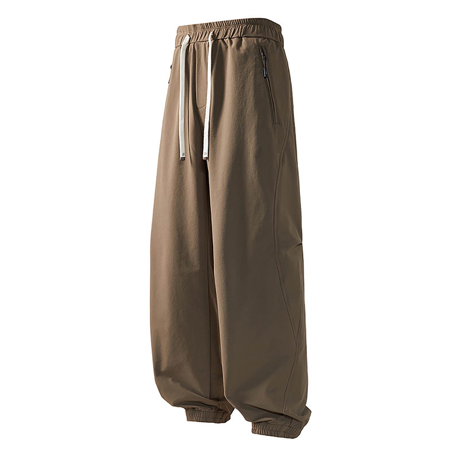 KONDYS Men Pants Autumn Outdoor Sports Pants Loose Bunched Foot Pants ...