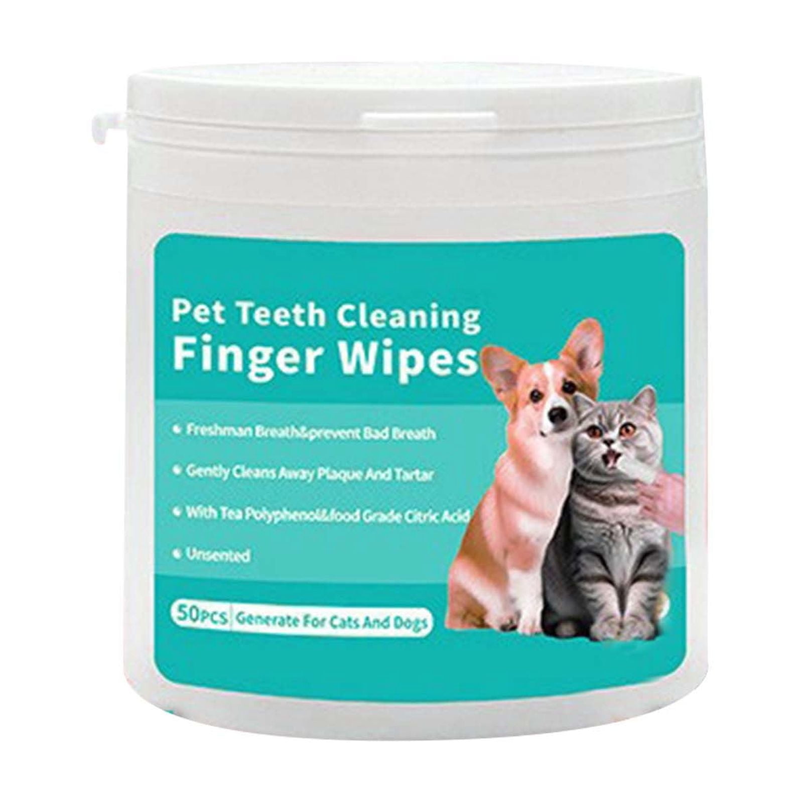 KONDYS Pet Ear Cleaning And Care Finger Cots Wet Wipes Cat And Dog ...