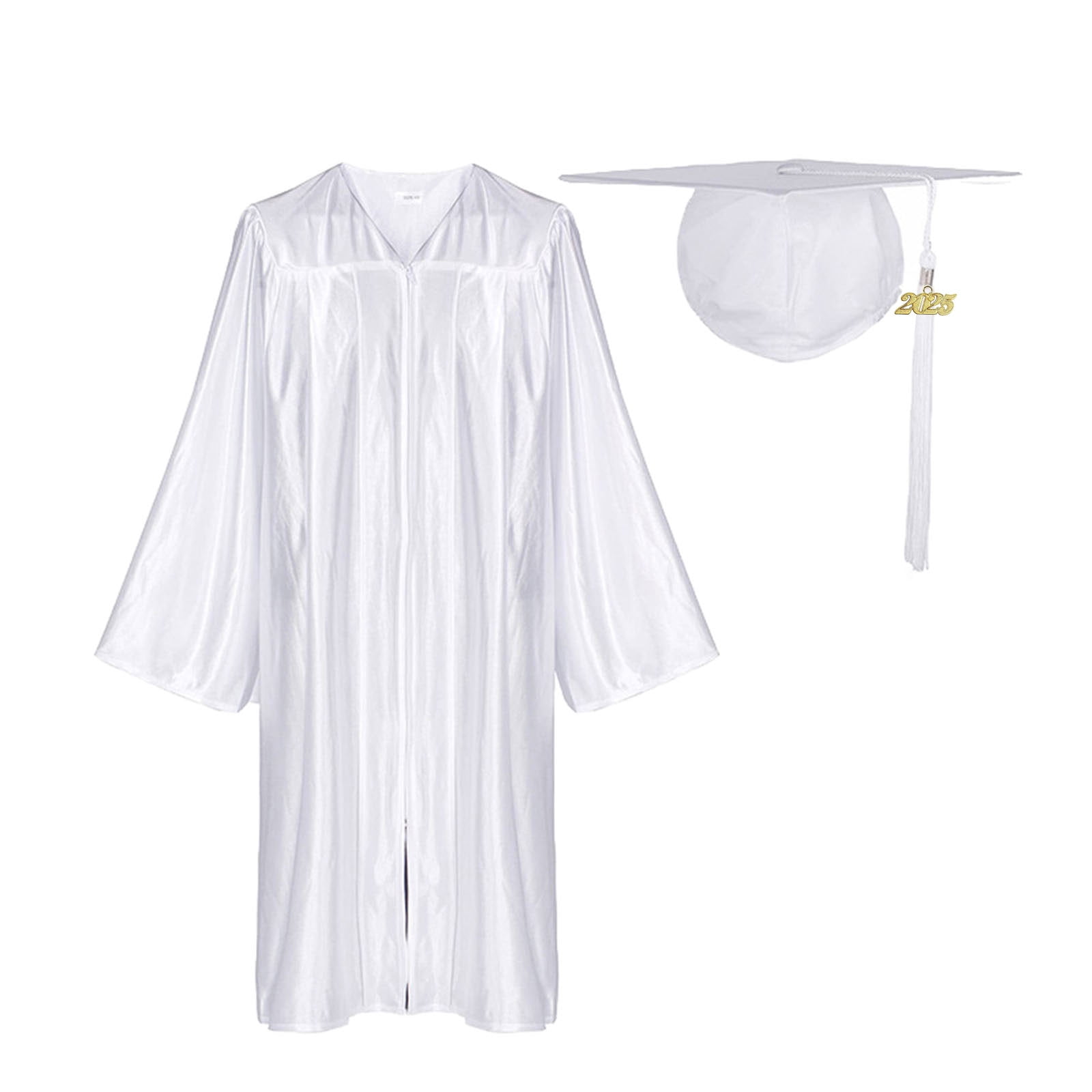 KONDYS Unisex Graduation Gown Cap Set With 2025 Outfit For Adult Size ...