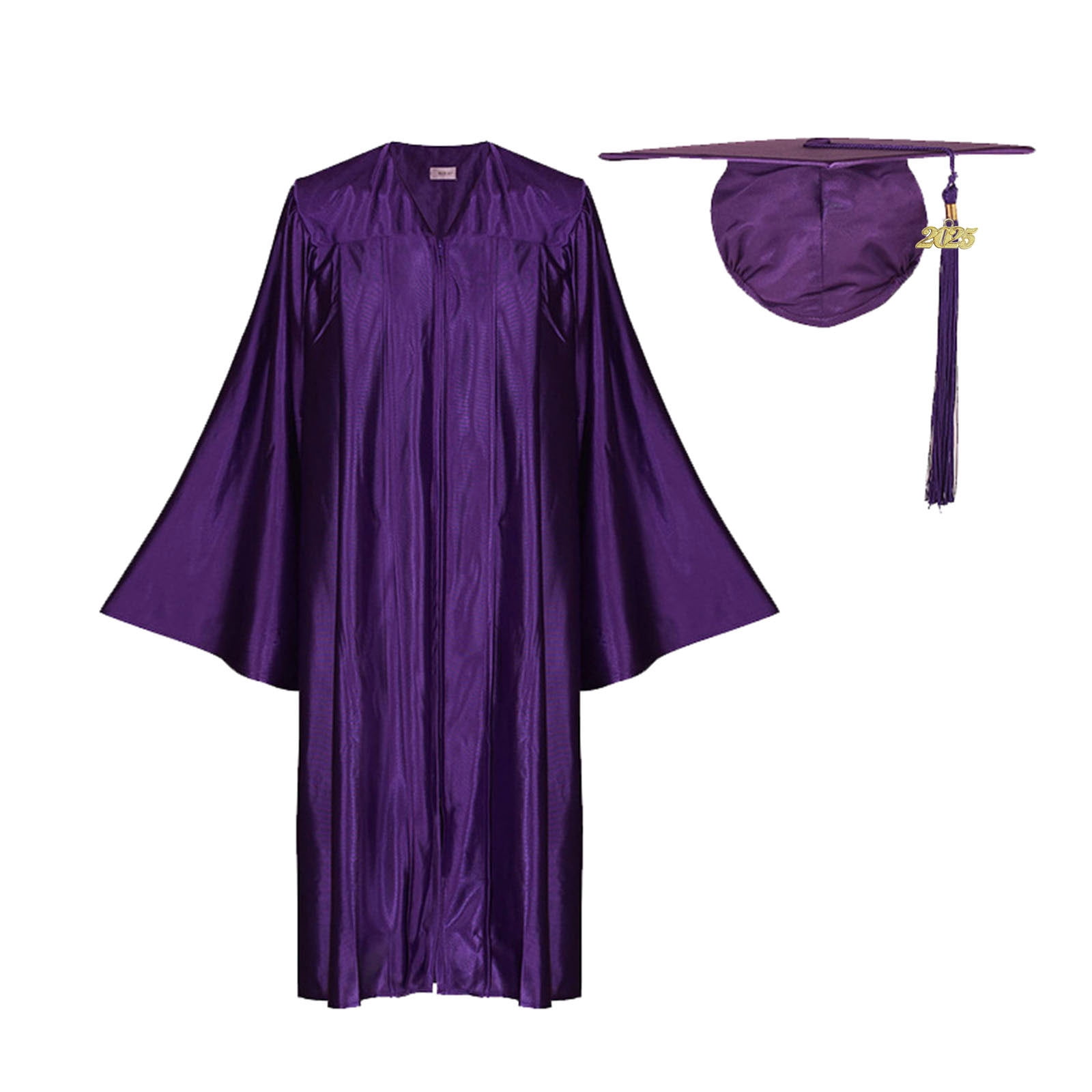 KONDYS Unisex Graduation Gown Cap Set With 2025 Outfit For Adult Size ...