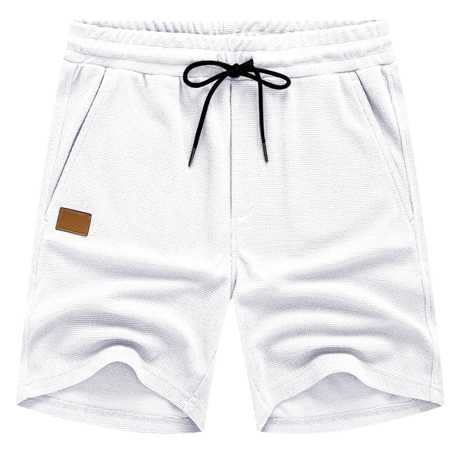 KONDYS Waffler Solid Color Shorts For Men's Sports And Casual Shorts 3 ...