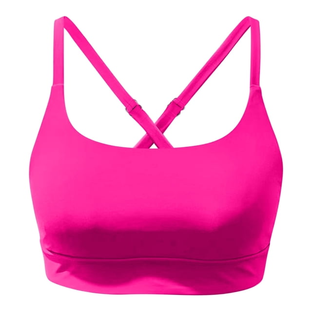 KONDYS Women Bikini Top Push Up Bathing Suit Cross Back Solid Color Top ...