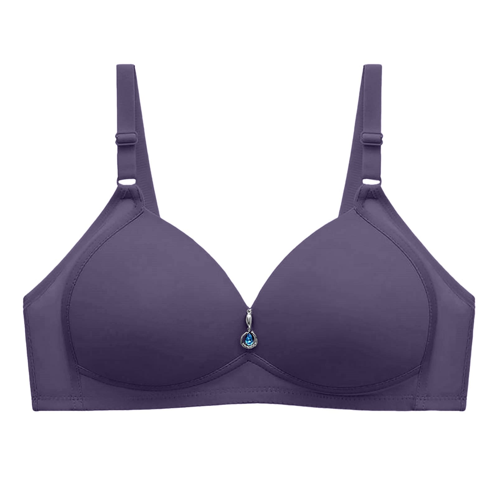 KONDYS Women Fashion Bra Wireless Sagging Thin Design Gathering And Adjusting Bra Versatile Push ...