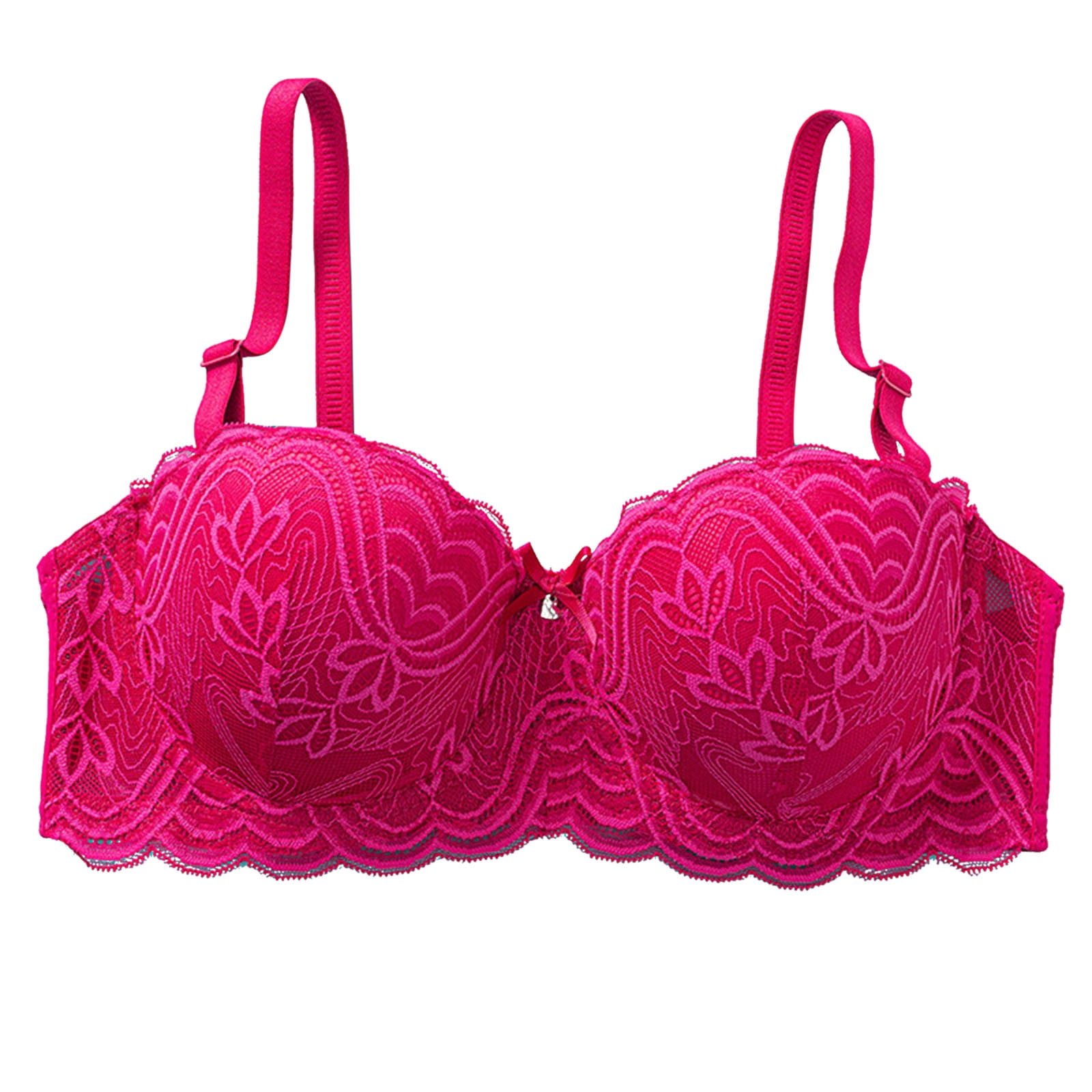 KONDYS Women New Half Cup Plus Size Lingerie With Daily Lace Ribbon And ...