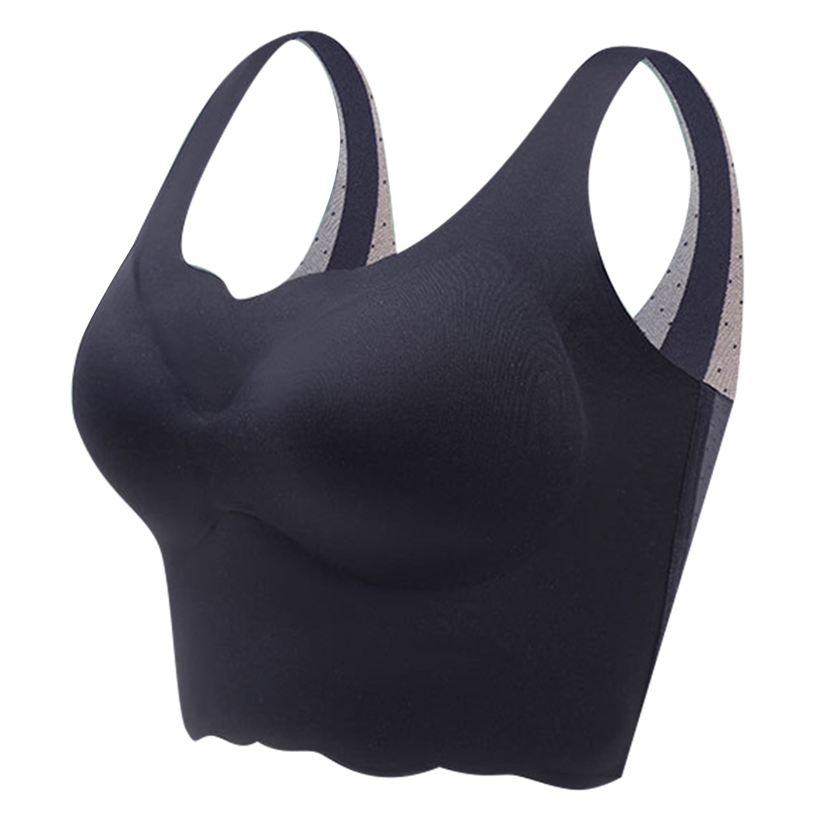 KONDYS Women Thin Ice Silk Bra Comfortable Plus Size Seamless Wireless ...