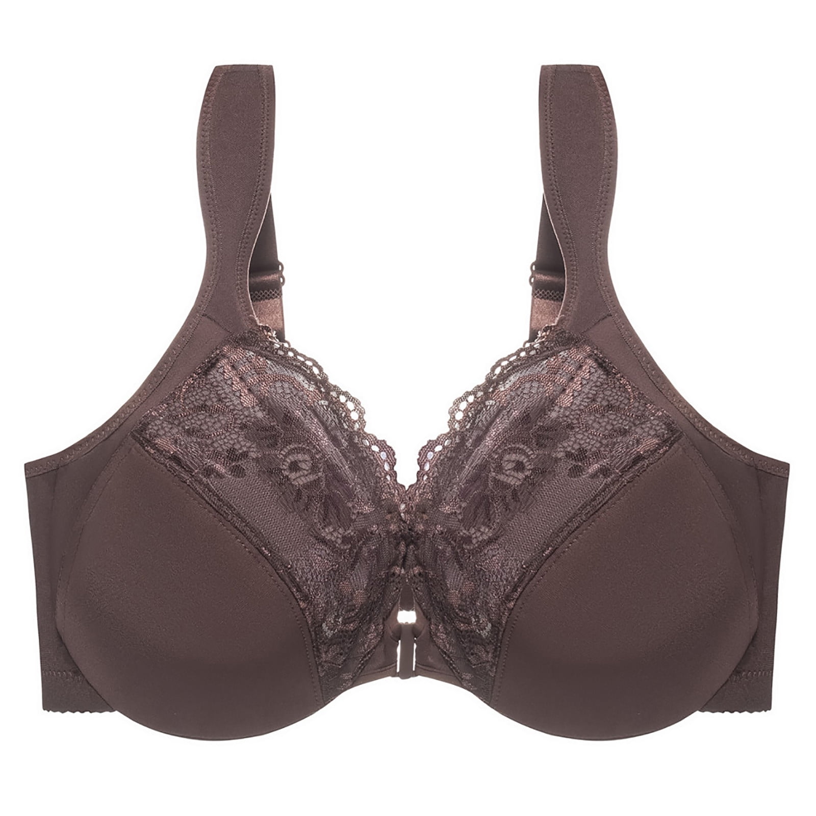 KONDYS Women's Bra Comfortable Daily Bra With Lace Gathering And ...