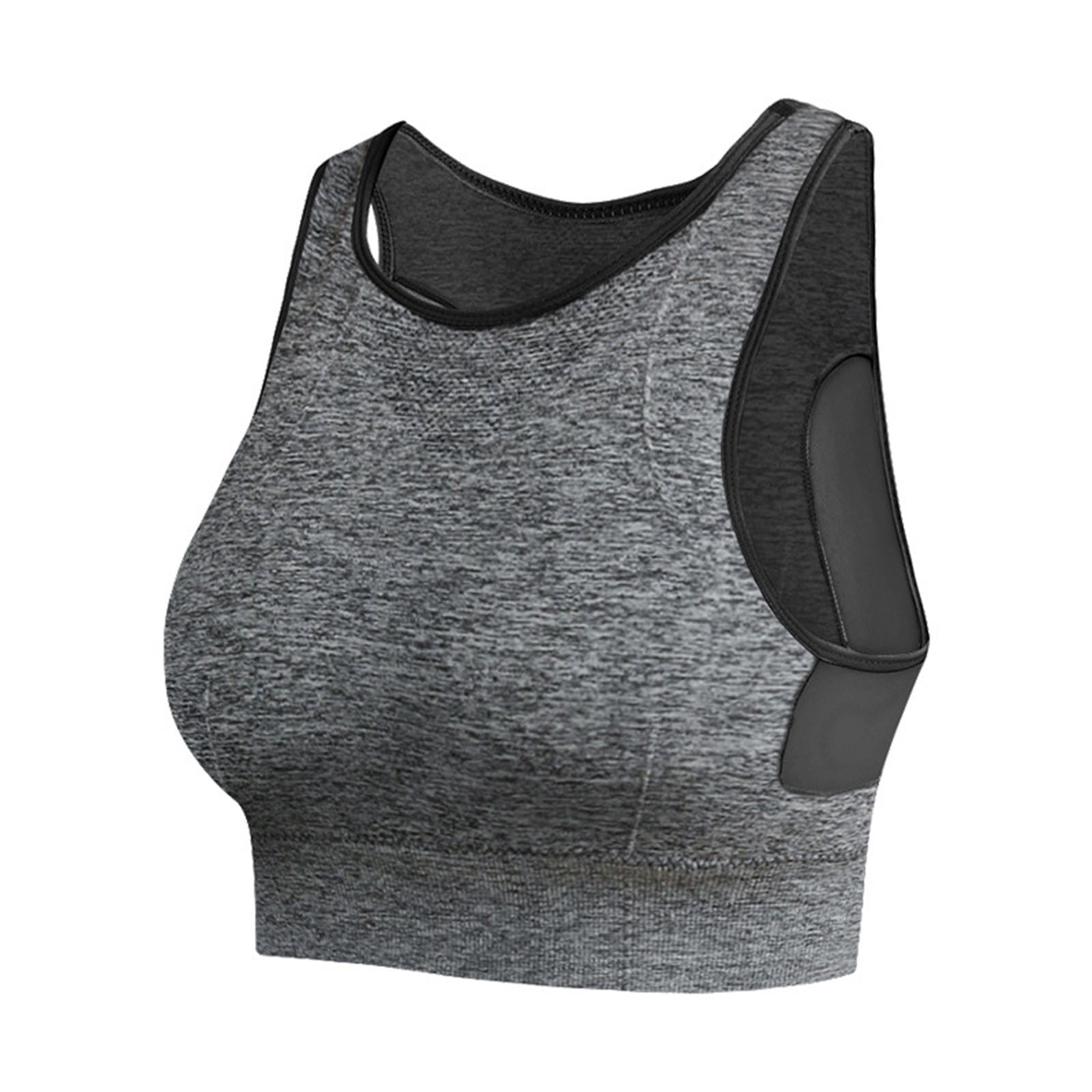 KONDYS Women's Bra Underwire Mesh Beauty Back Double Layer Sports Bra ...