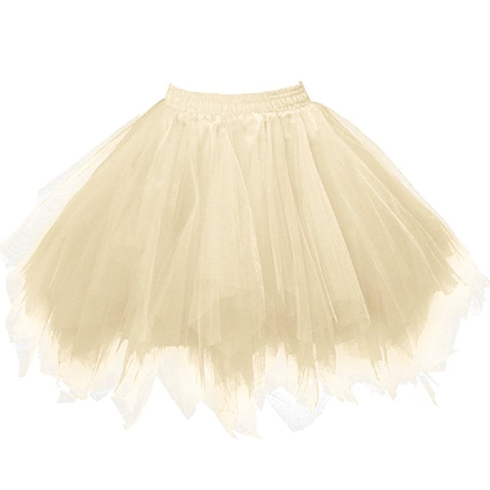 KONDYS Womens Nice Quality Pleated Gauze Short Skirt Adult Tutu Dancing ...