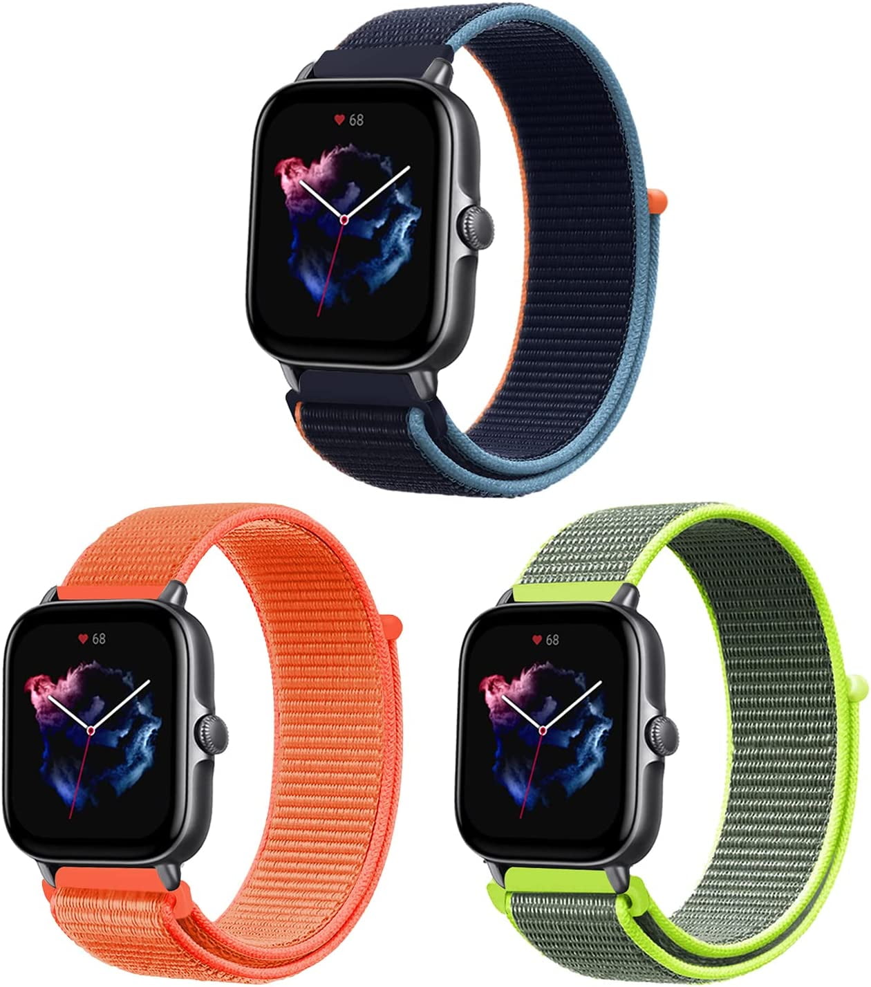 KONEE Nylon Band Compatible with Apple Watch Series 8 7 41mm 40mm 38mm ...