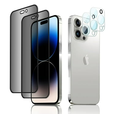 Entronix Privacy Tempered Glass Screen Protector for Apple iPhone 14 Pro Max, Camera Lens ...