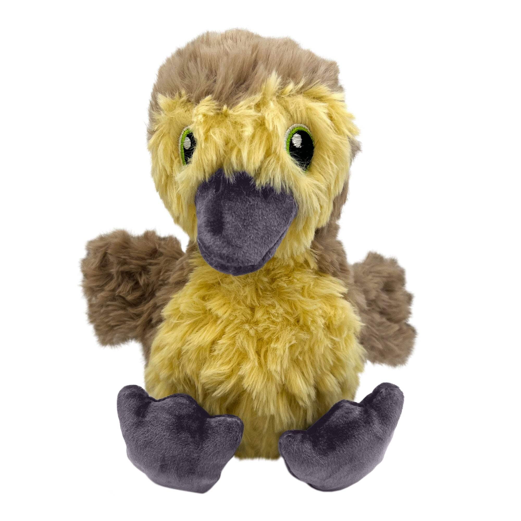 KONG® Comfort Tykes Fluffy Dog Toy, Removable Squeaker, Gosling, Small ...