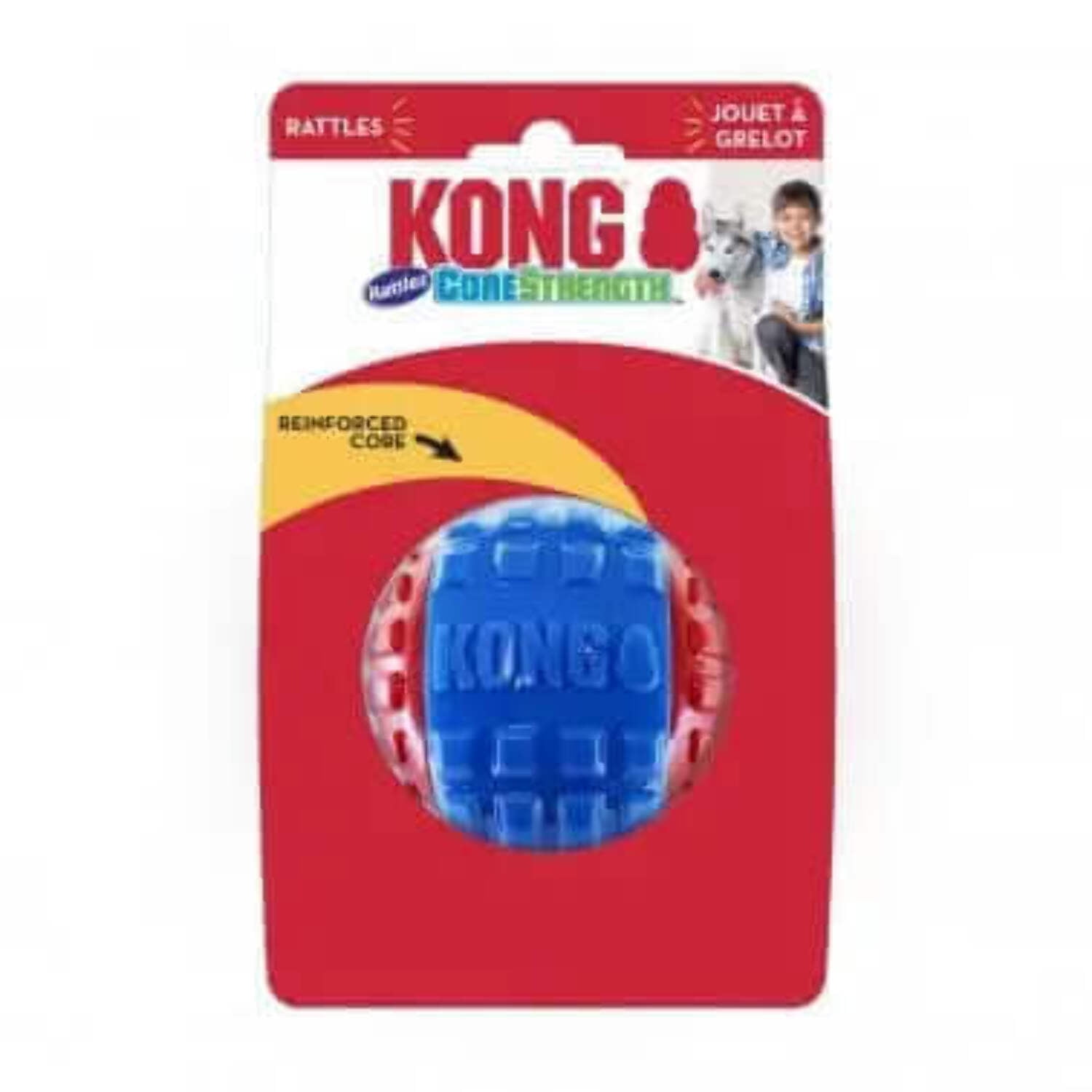 KONG CoreStrength Rattlez Ball-Lg - Walmart.com