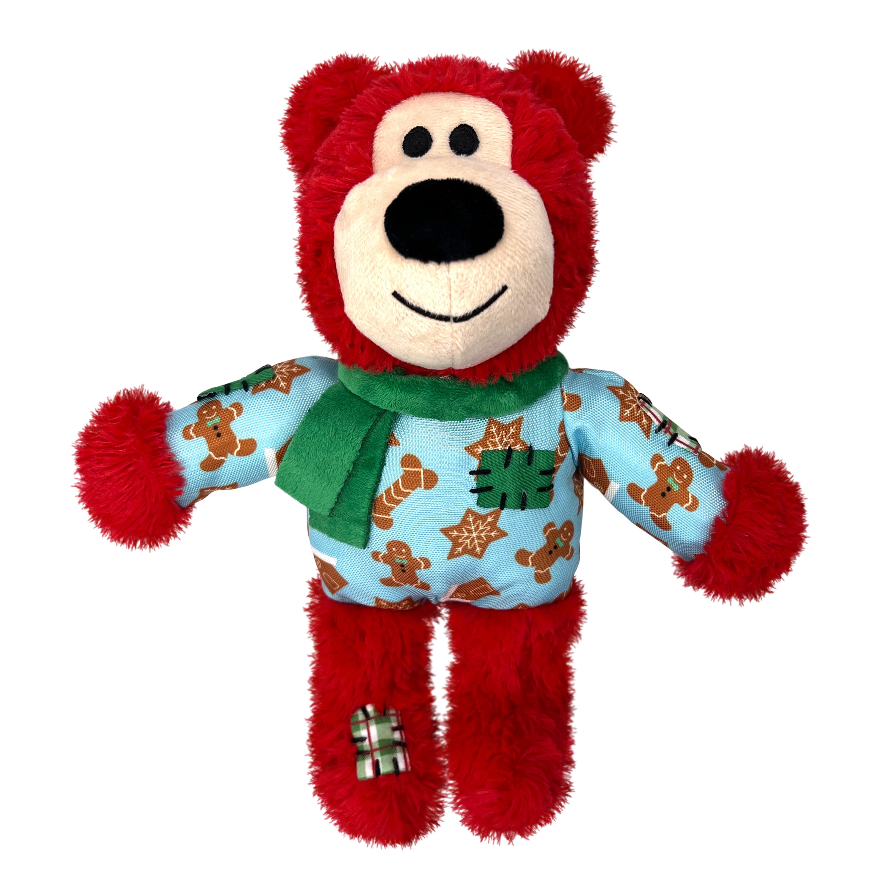 KONG Holiday Wild Knots Bear, Red, Small / Medium - Walmart.com