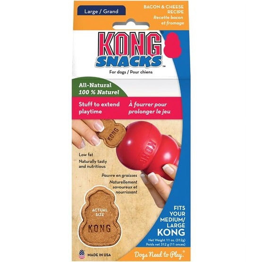 KONG Snacks Bacon and Cheese Dog Treats - Walmart.com