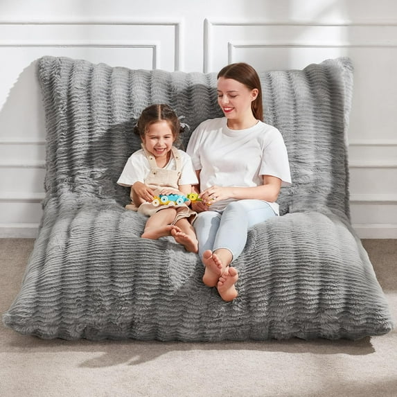 KONGLY 3 in 1 Bean Bag Chair Giant Bean Bag Chairs for Adults with ...