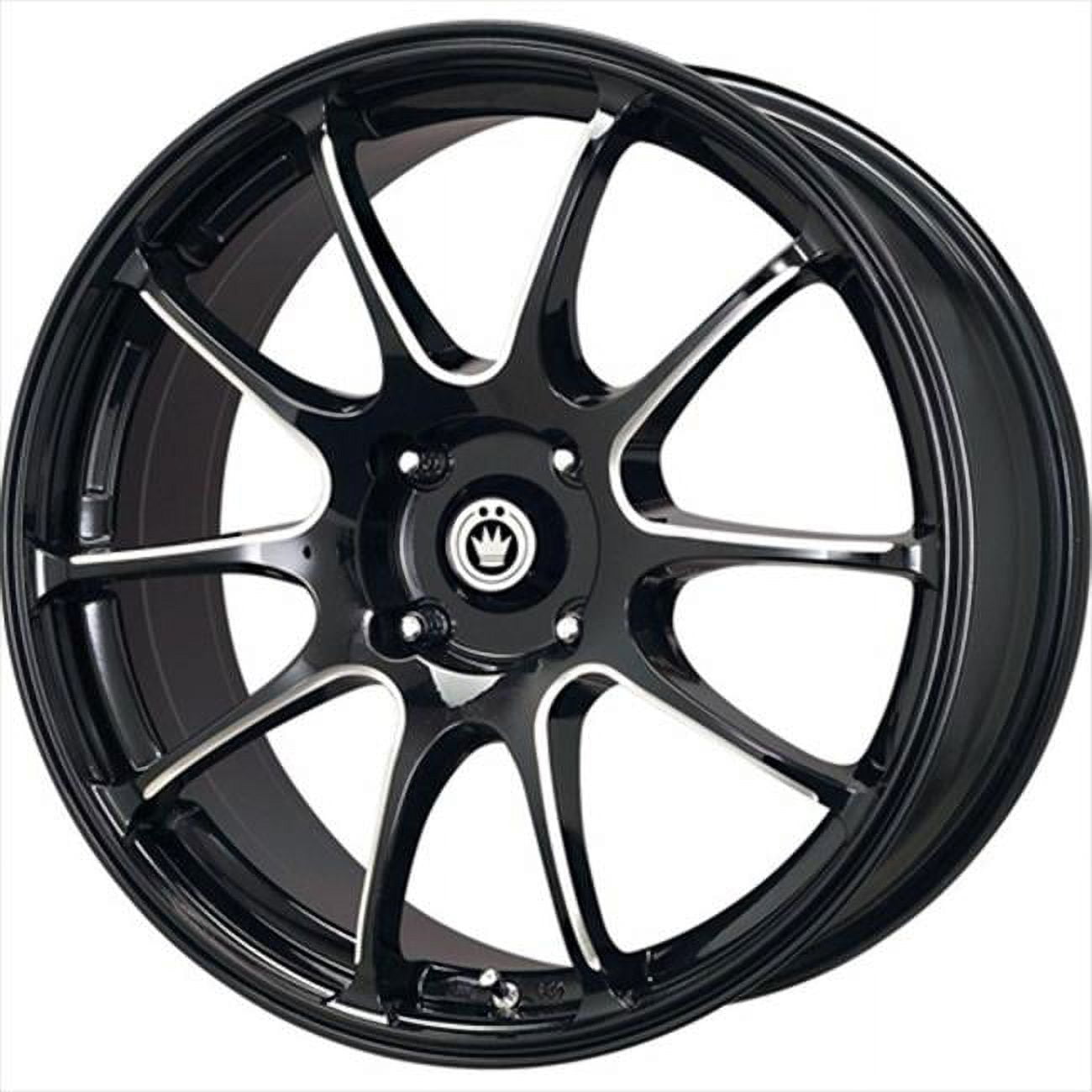 Konig Illusion Black Ball Cut Machined Wheel (17x7"/5x114.3mm ...