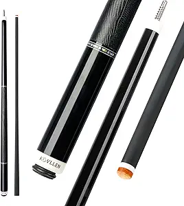 KONLLEN Carbon Fiber Pool Cue Stick Low Deflection Hand-Made Inlay ...
