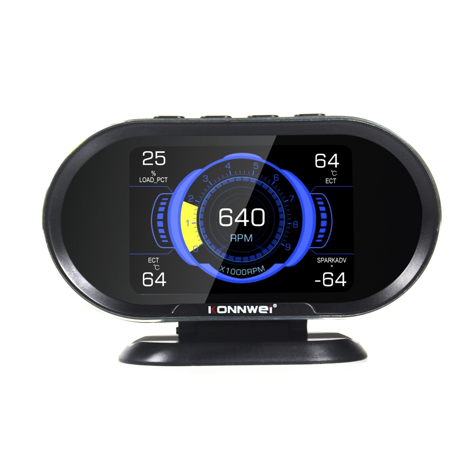 KONNWEI HUD 3.5in Hud Head Up Display Car Speedometer OBDII Smart ...