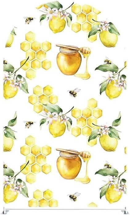 KONPON Honey Bee Arched Fabric Backdrop Covers Arch Stand Cover for ...