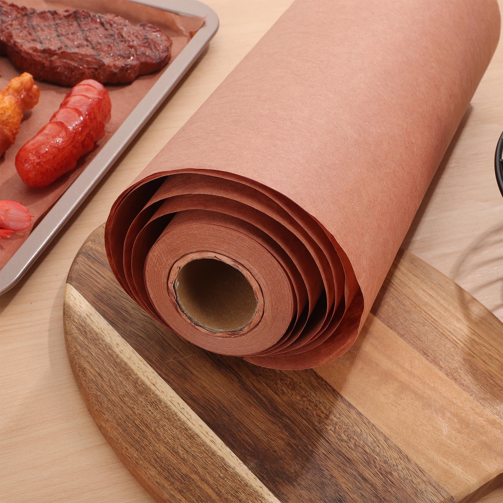 KONTONTY 1 Roll Kraft Butcher Paper Non-Stick Parchment Paper Bbq Paper ...