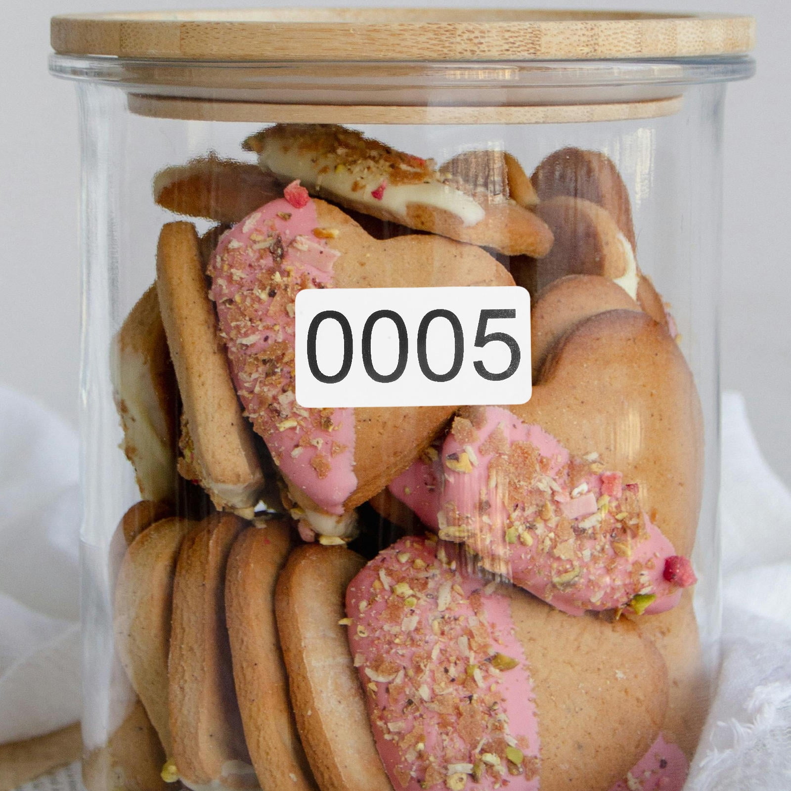 KONTONTY 1 Roll Numbered Stickers Inventory Decal Labels Rectangular ...