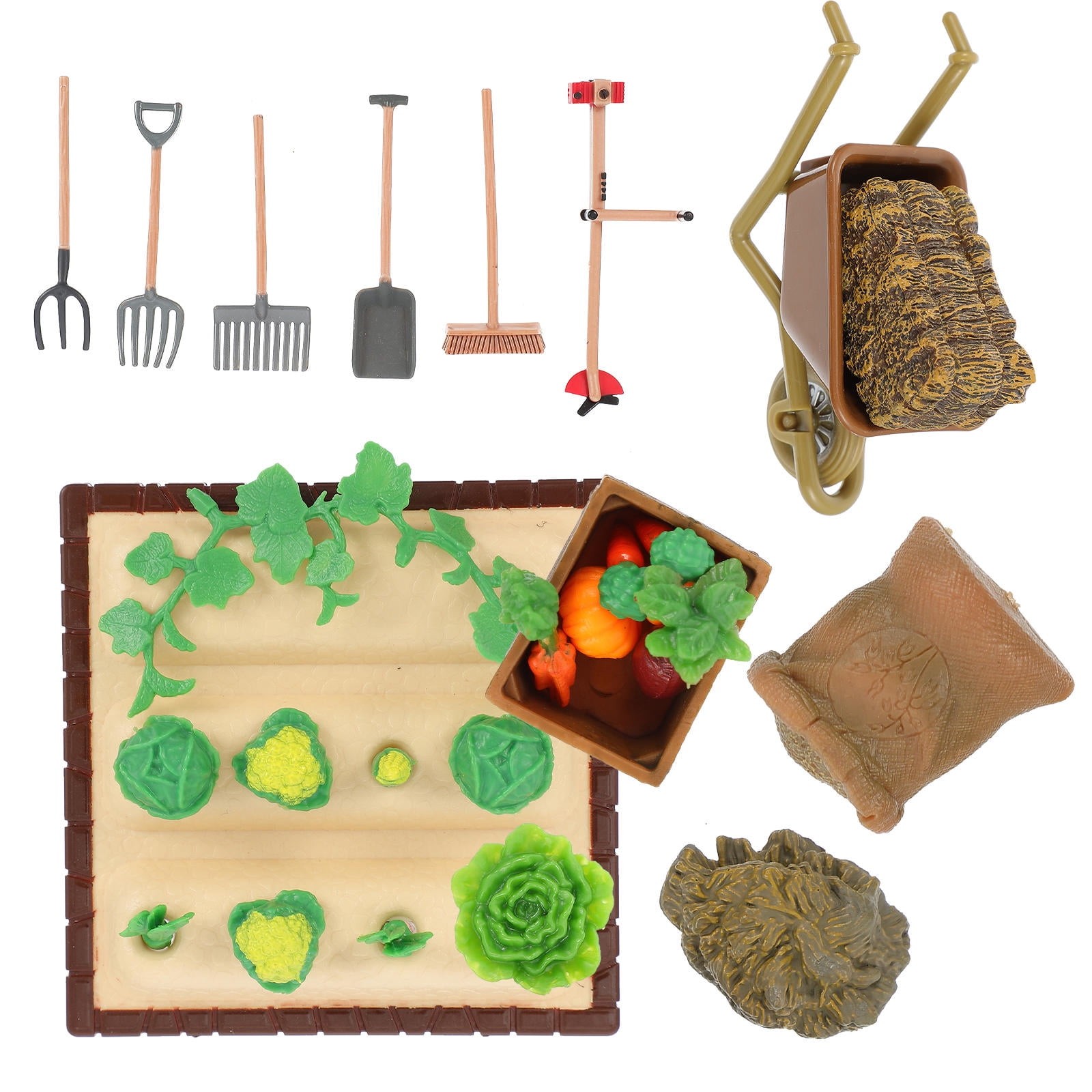 KONTONTY 1 Set Mini Farm Tool Models Plastic Assorted Color for Outdoor ...