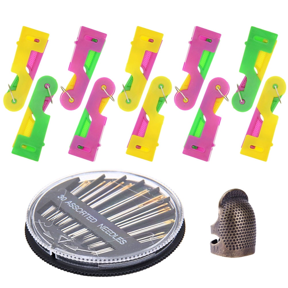 KONTONTY 1 Set Needle Threading Device Assorted Color Metal Plastic ...