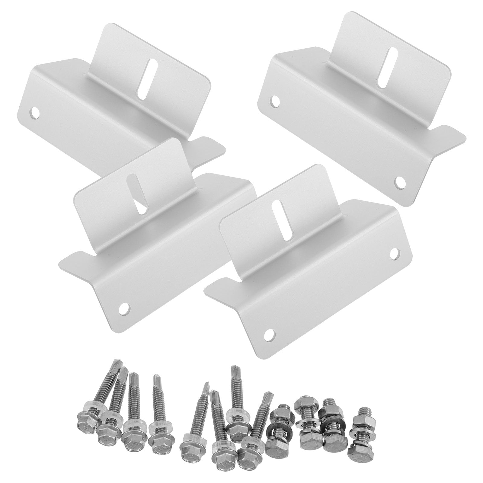 KONTONTY 1 Set Of Aluminum Photovoltaic Solar Panel Brackets Roof Mount ...