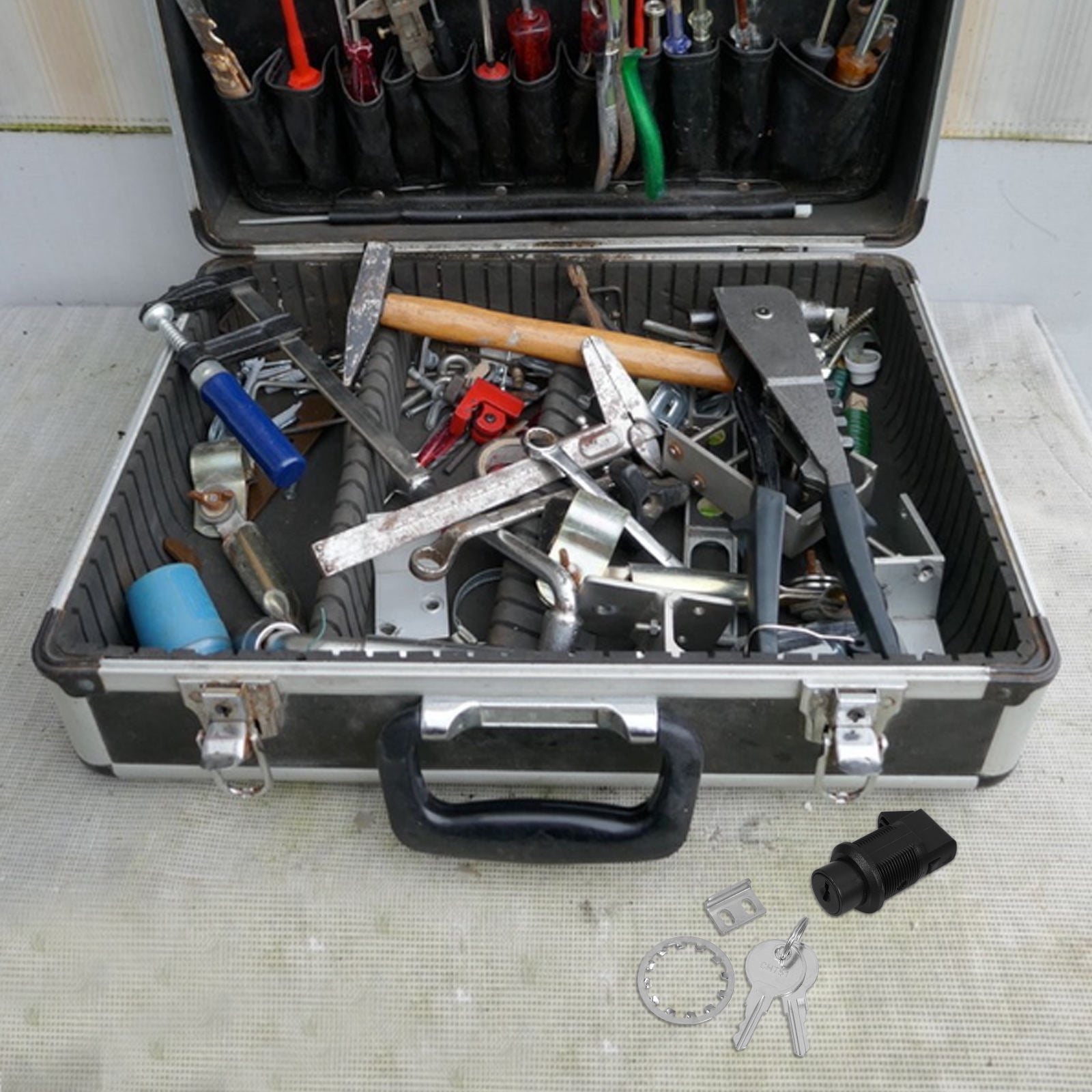 KONTONTY 1 Set Plastic Push Button Latch for Radio Box 2.36X2.36X1.57 ...