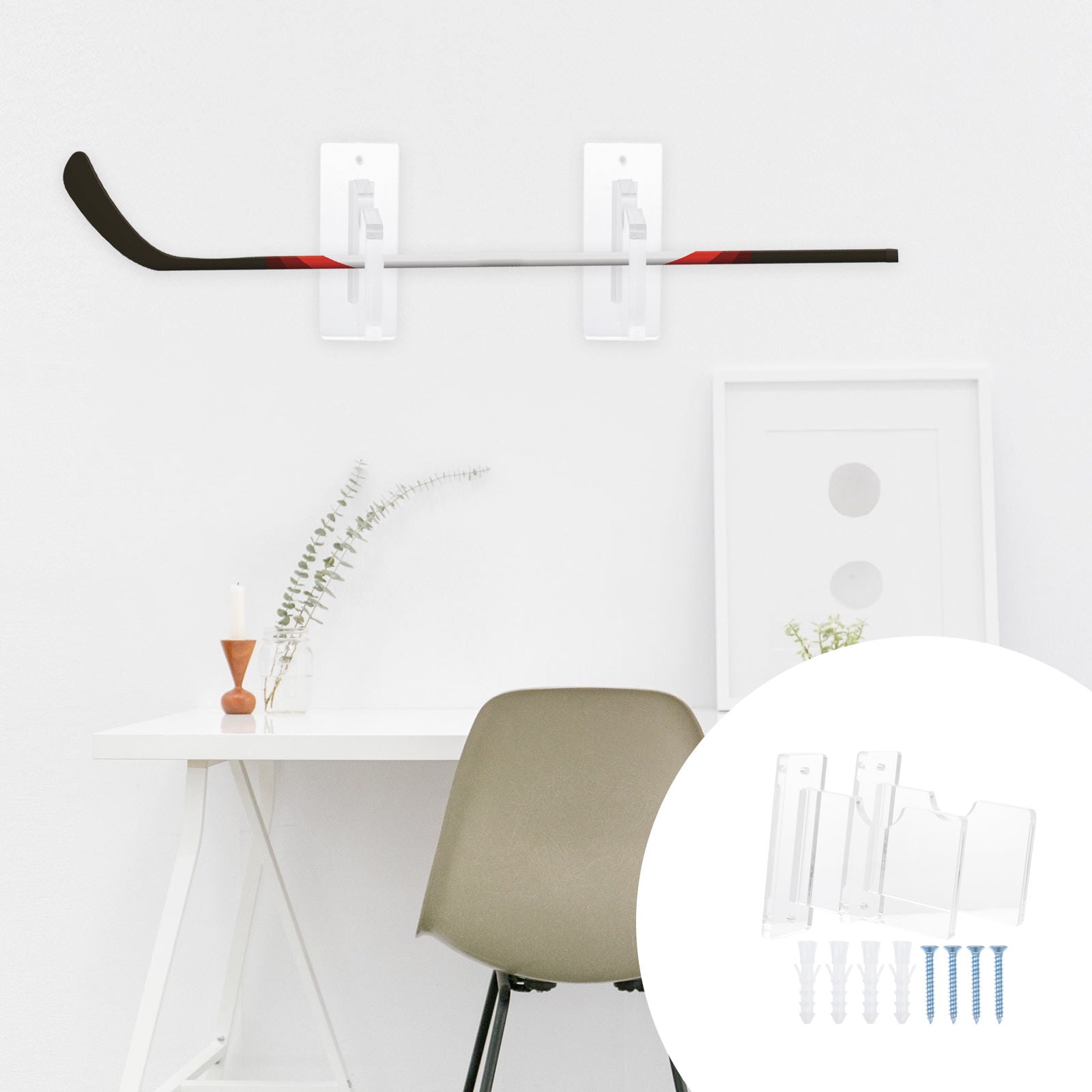 KONTONTY 1 Set Portable Hockey Stick Stand Acrylic Material for Home ...