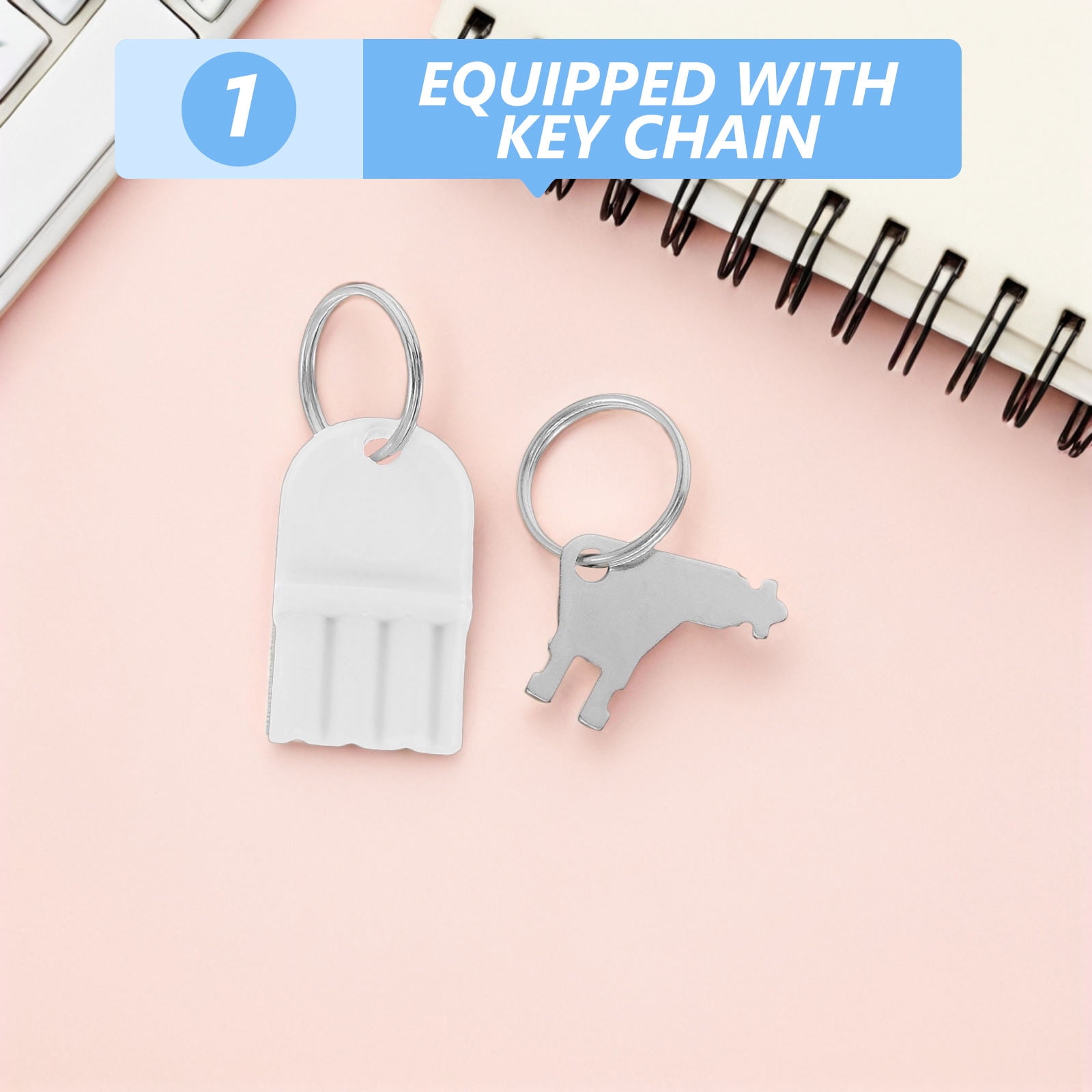 KONTONTY 1 Set Replacement Toilet Paper Dispenser Key with Keychain ...