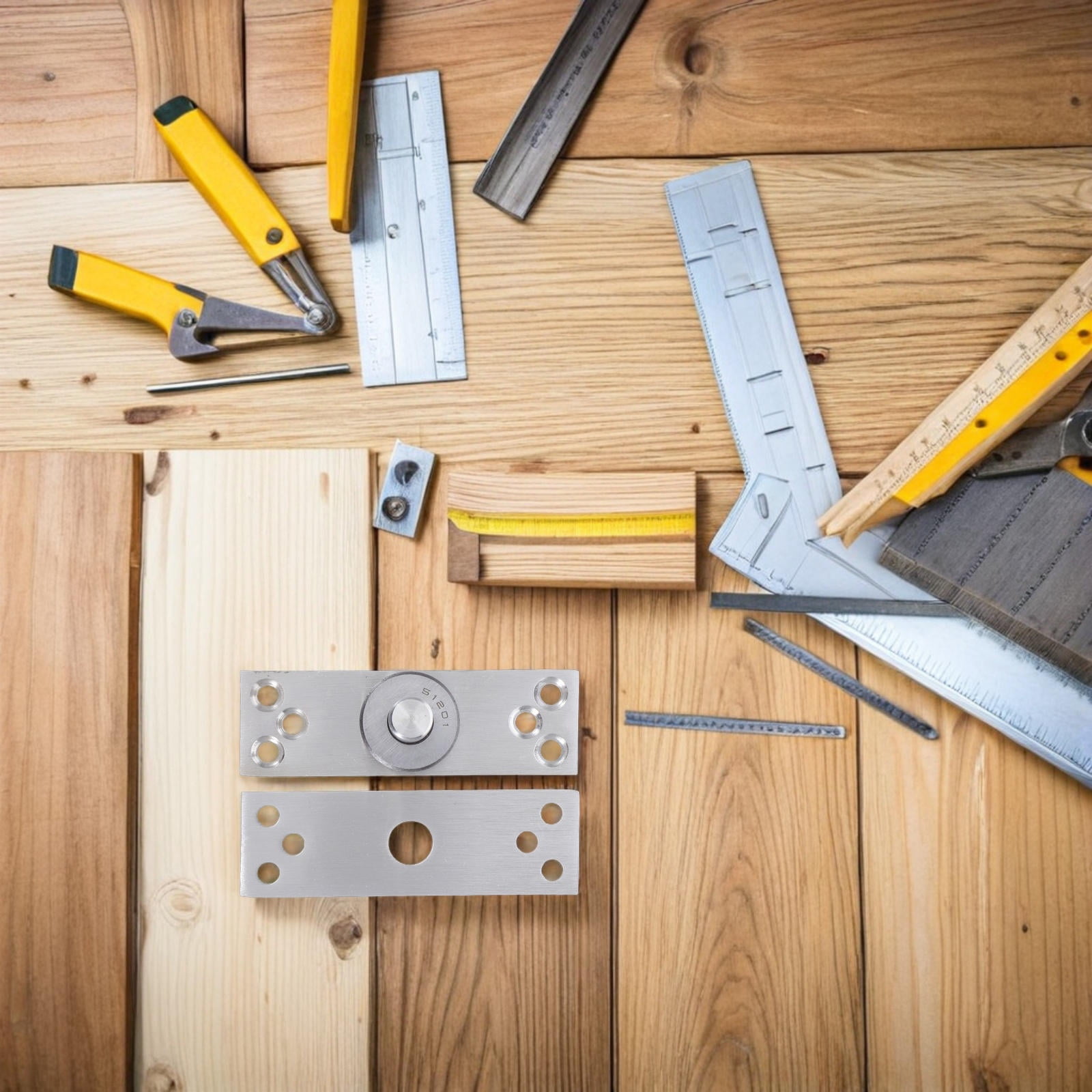 KONTONTY 1 Set Stainless Steel 360 Degree Rotating Hinge For Cabinets ...