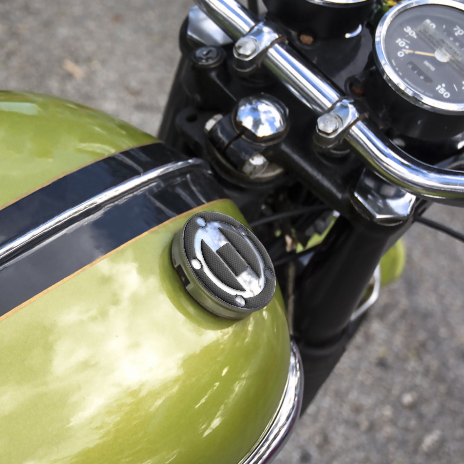KONTONTY 1 Set of Motorcycle Gas Cap Sticker Motorcycle Tank Protector ...