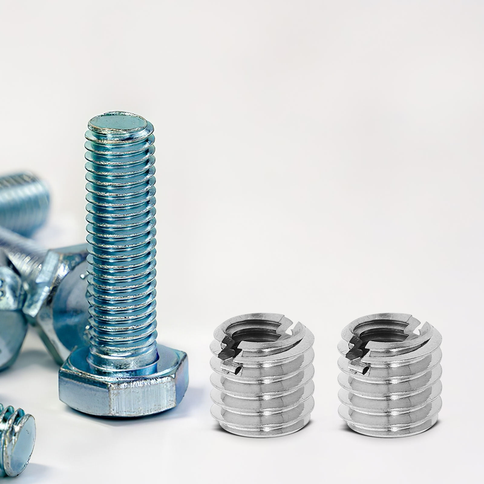 KONTONTY 10 Pcs Thread Repair Inserts Metal Helical Coiled Threaded ...