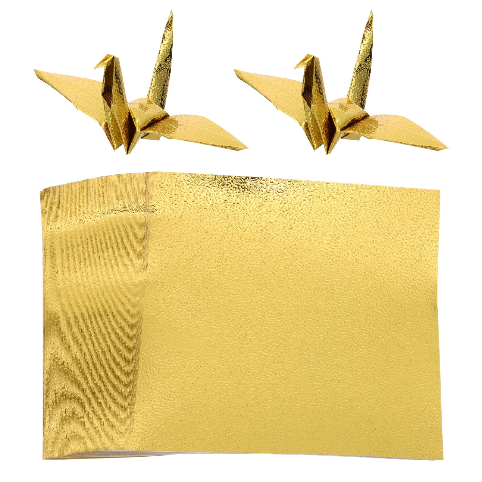 KONTONTY 100Pcs Durable Golden Folding Paper Sheets for DIY Handicraft ...