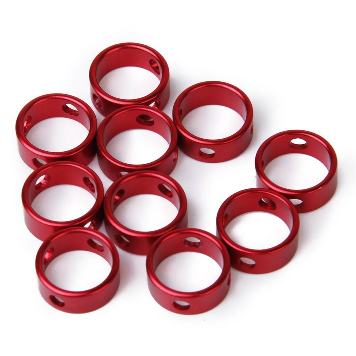 KONTONTY 10Pcs Aluminium Alloy Rope Fastener for Tent Wind Rope Buckle ...
