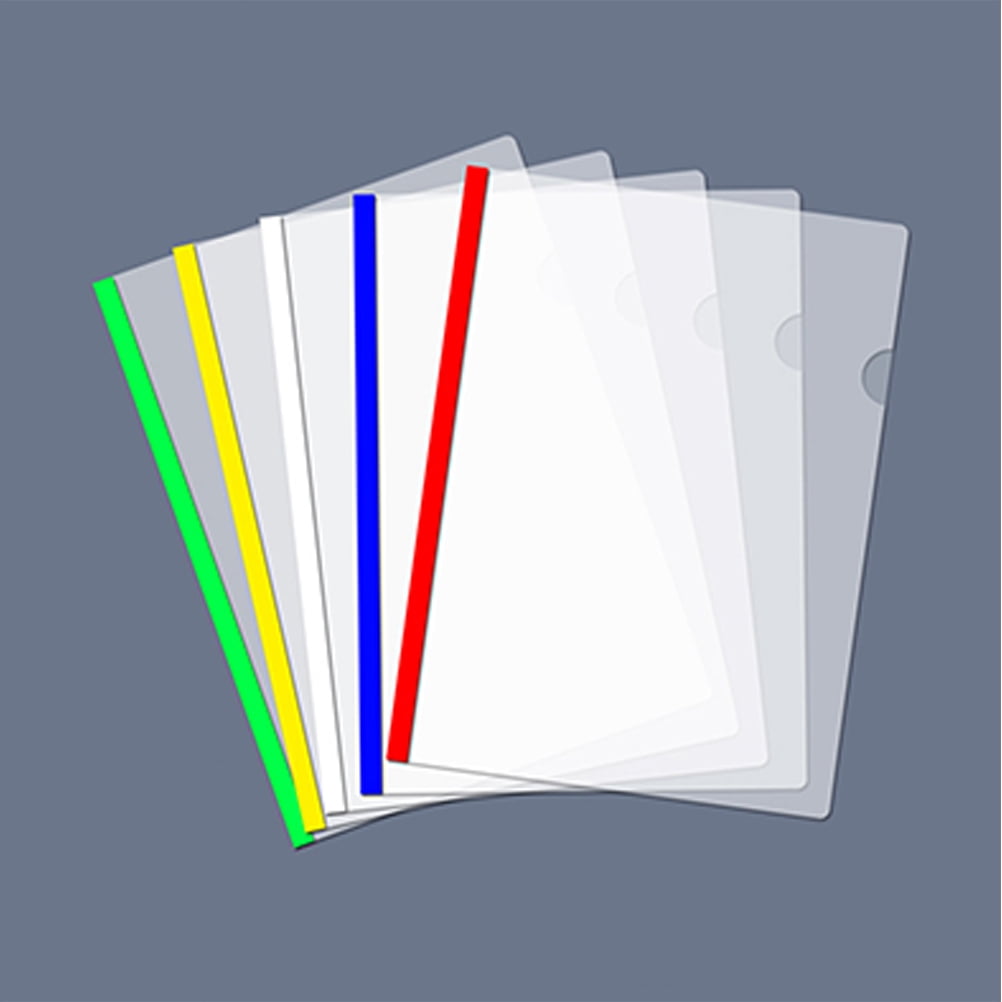 KONTONTY 10Pcs Blue Report Binder with Transparent Slide Clamp for ...