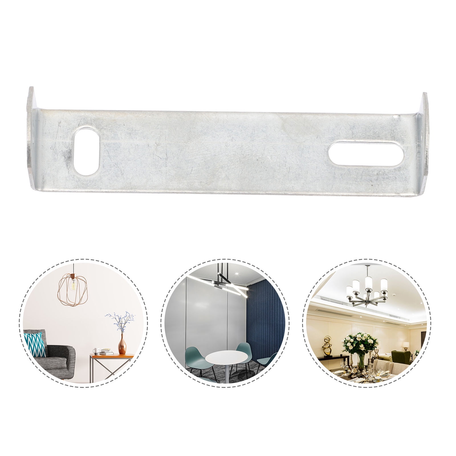 KONTONTY 10Pcs European Style Silver Lamp Fitting Bracket for ...