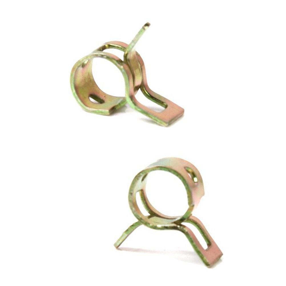 KONTONTY 10Pcs Golden Steel Fuel Hose Spring Clips for Air Tube ...