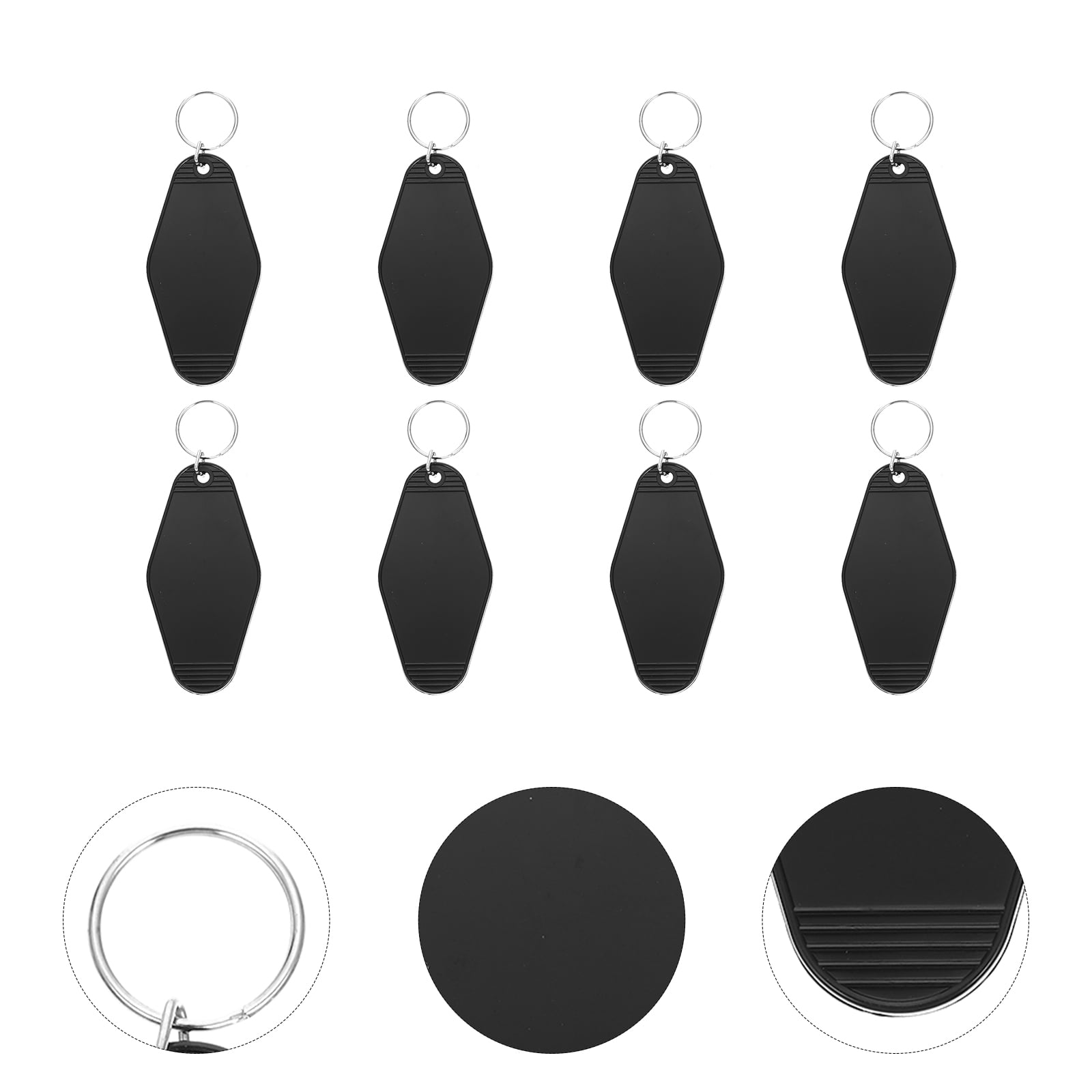 KONTONTY 10Pcs Key Id Tags with Chains Plastic Luggage Markers for ...