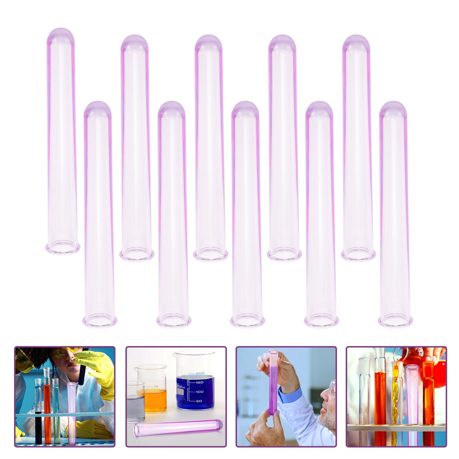 KONTONTY Acrylic Science Tubes for Multi-Function Use 10Pcs - Walmart.com