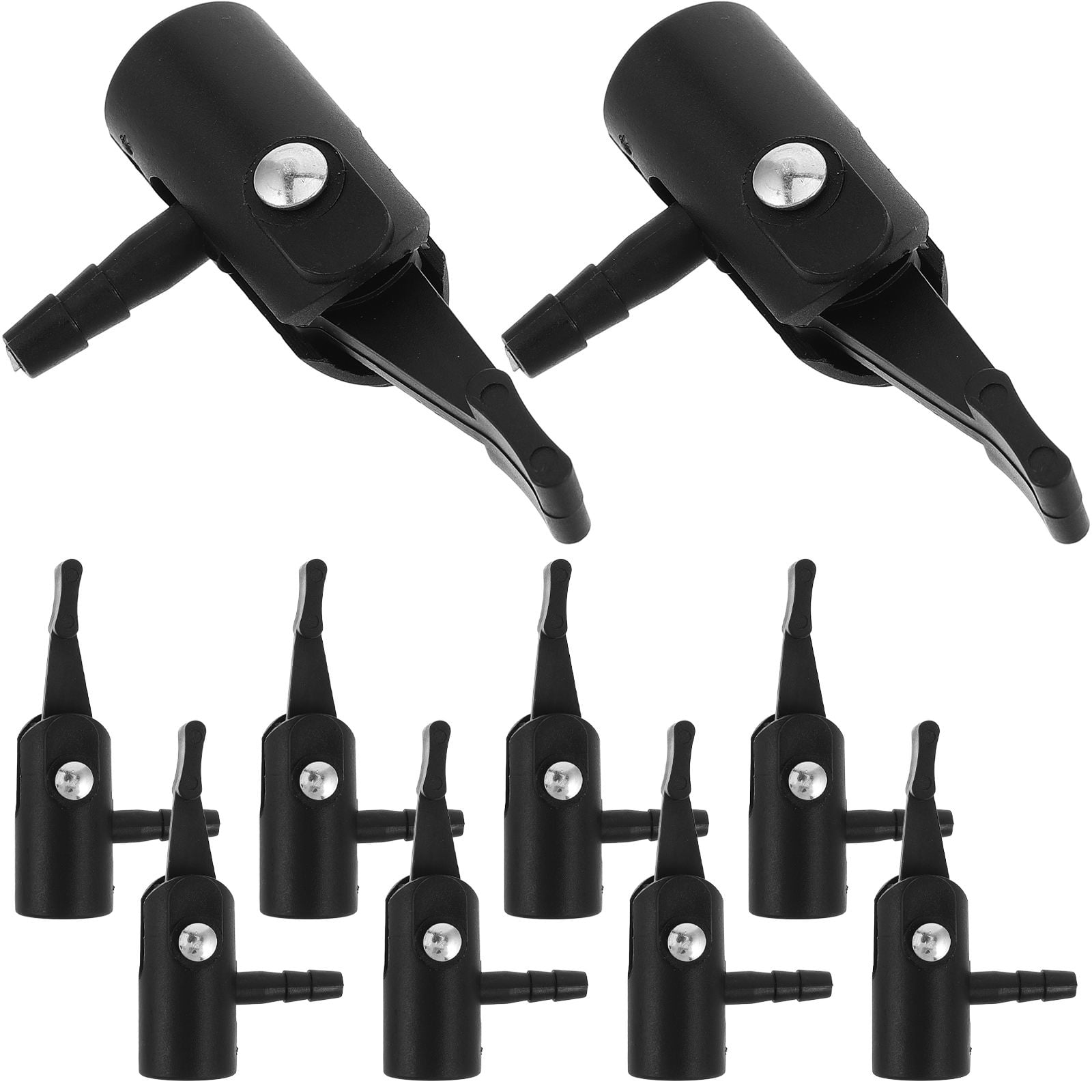 KONTONTY 10pcs Air Pump Nozzle Attachments Plastic Locking Tire Chuck ...