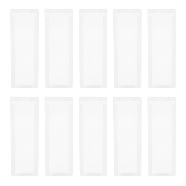 KONTONTY 10pcs Plastic Microscope Slide Storage Box Laboratory Slide ...