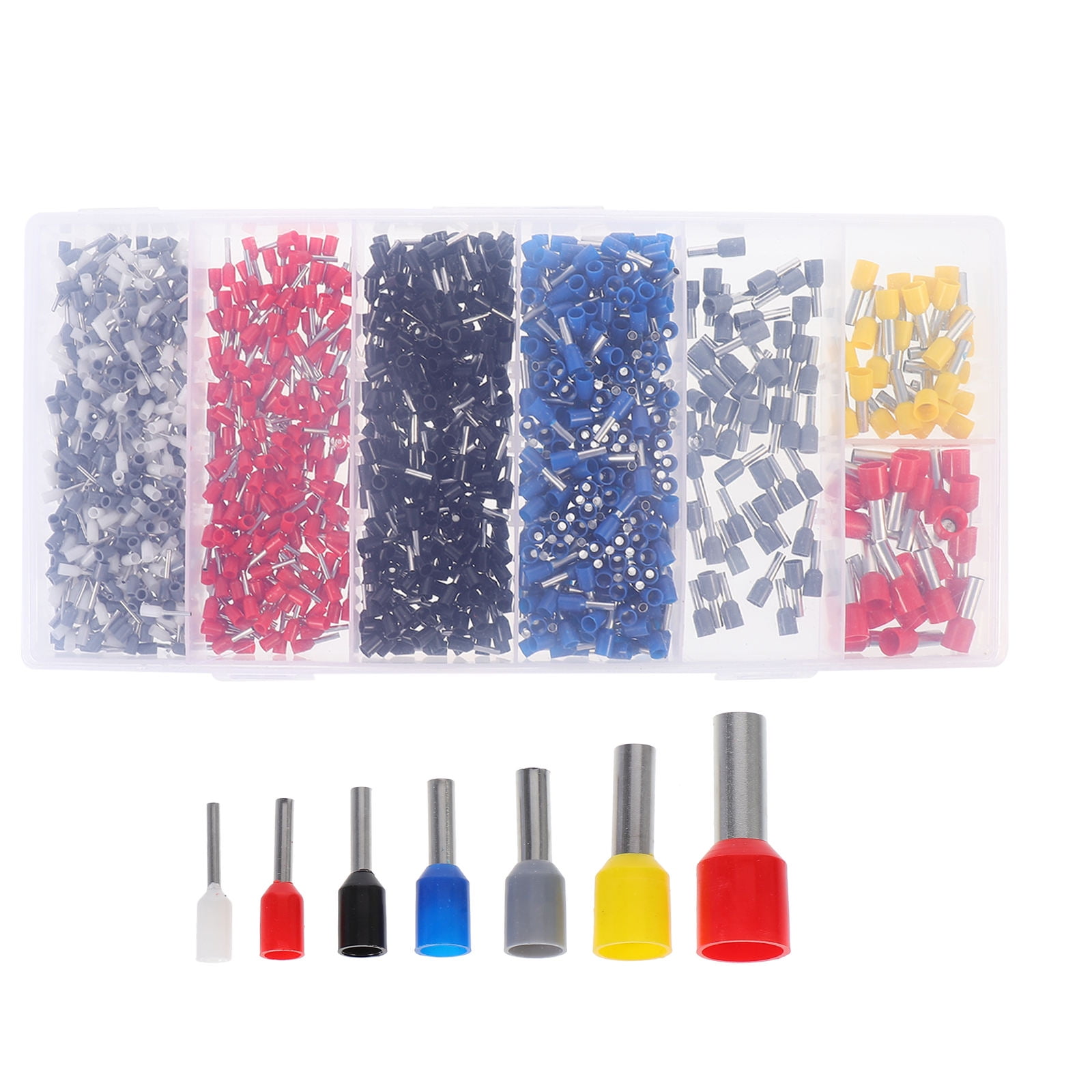 KONTONTY 1200Pcs Electric Cable Terminals Insulated Wire Connectors For ...